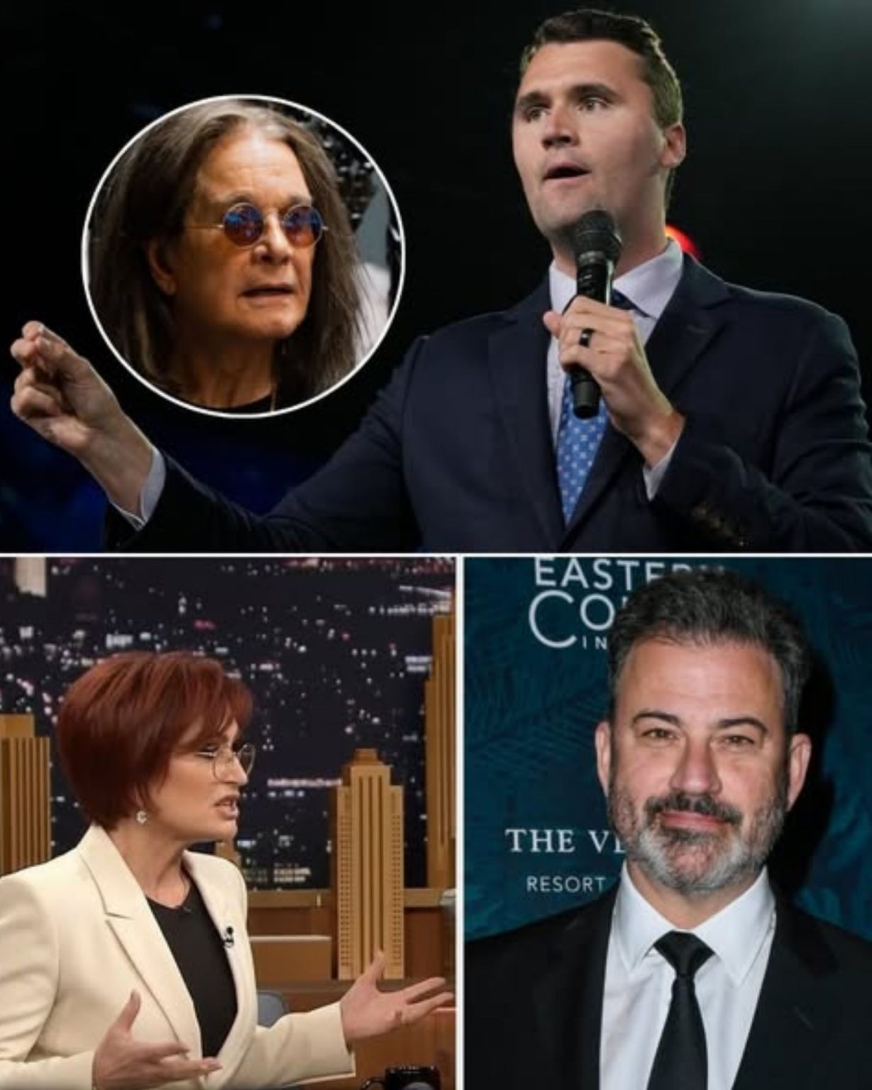 A MOMENT OF UNFLINCHING DIGNITY: Last night on Jimmy Kimmel Live!, Sharon Osbourne, still ...